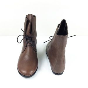 THE FLEXX | Shoes | The Flexx Brown Leather Lace Ankle Boots | Poshmark